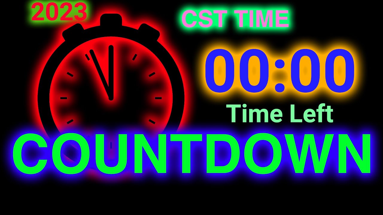 Countdown to 2023 Live (Central Time) - Live CST Countdown to New Years ...