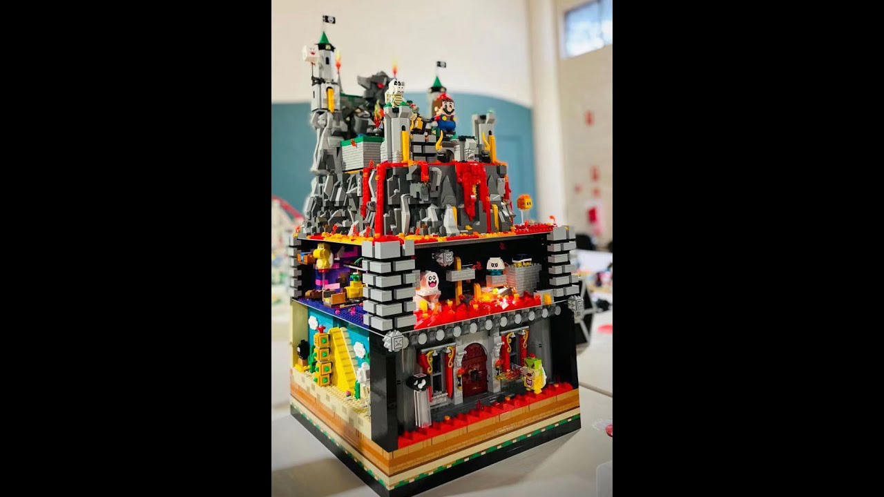 Lego super mario world moc modular system - YouTube