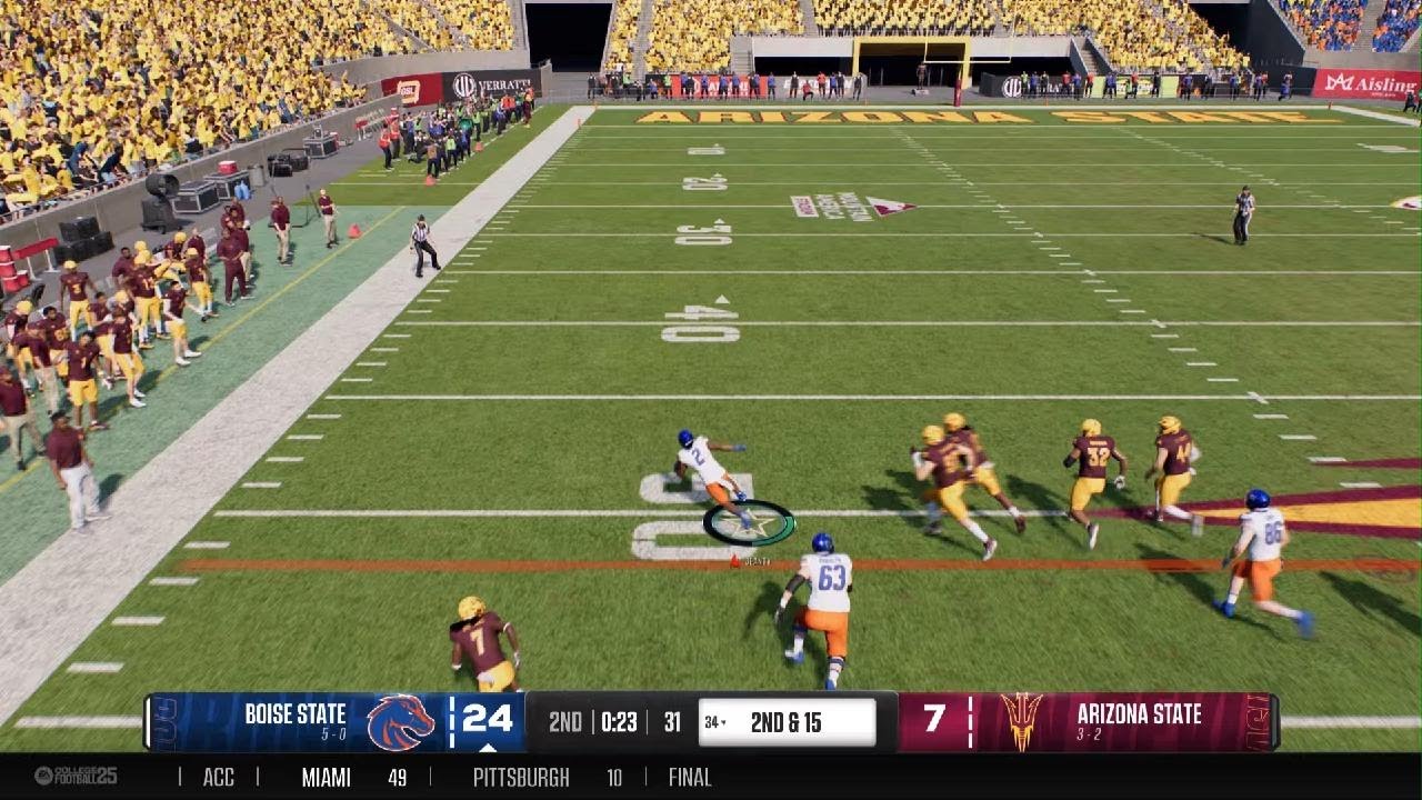 Jeanty hits the spin move AGAIN and explodes for a 66 yd TD run @ Arizona State - YouTube