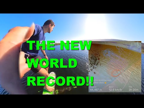 NEW PUMPFOIL WORLD RECORD ON THE INDIANA CONDOR XL FOIL!