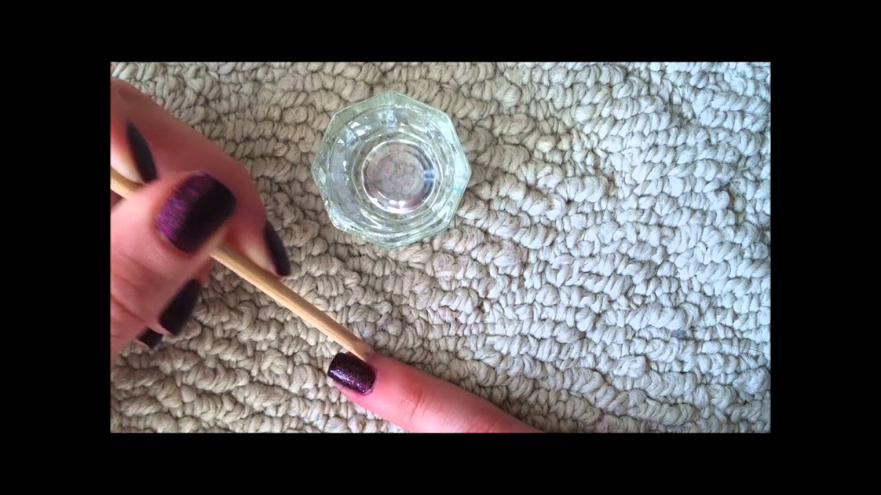 Method three nail polish remover and an orange stick.wmv - YouTube