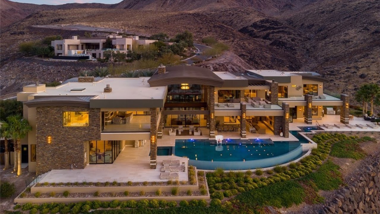 Exquisite Henderson Estate with Stunning Strip and Mountain Views ...