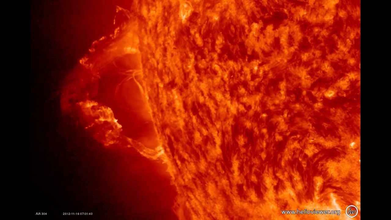 Solar flare - Strong and beautiful eruption on new active region ...