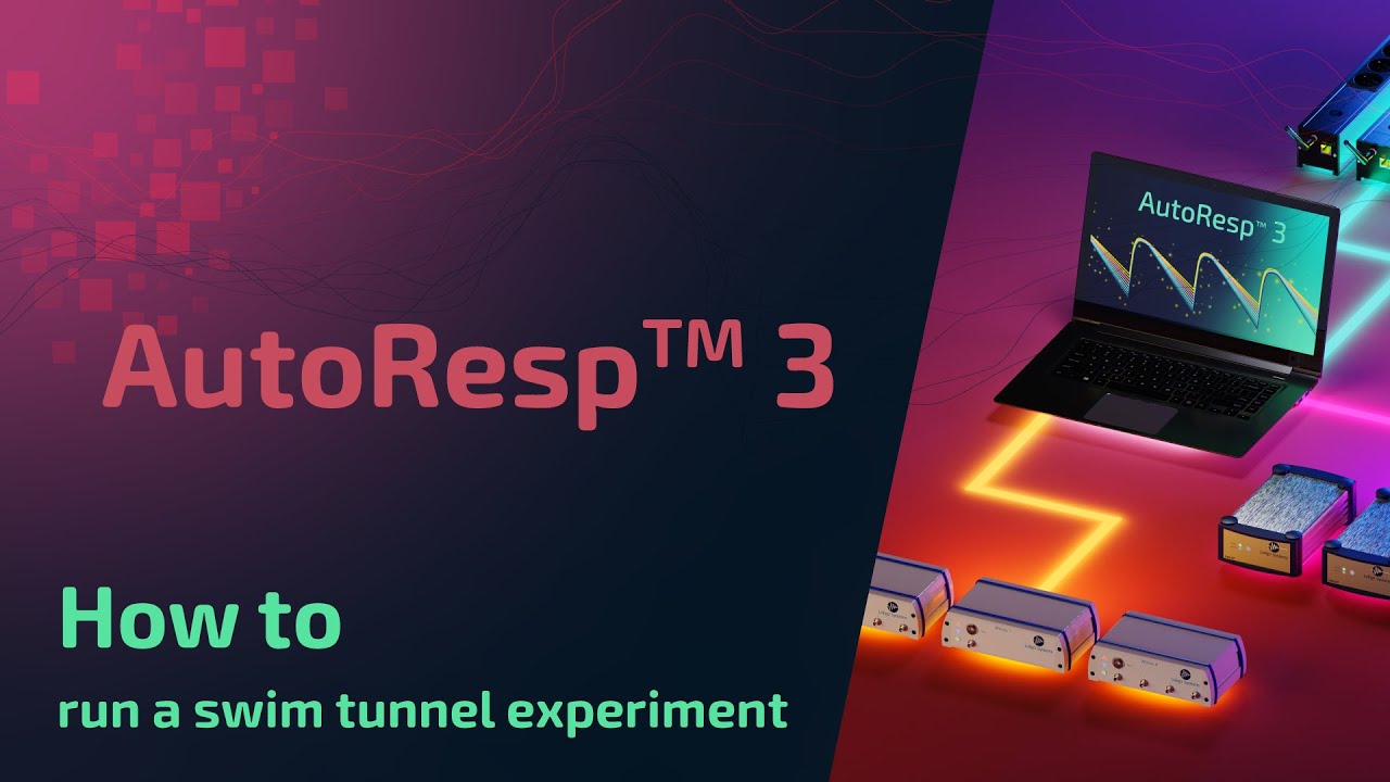 AutoResp™ v3 - How to run a swim tunnel experiment - YouTube