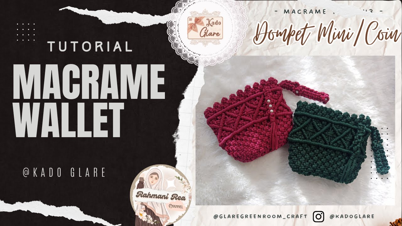 Macrame Wallet Tutorial Dompet Tali Kur Mini - Imut dan Mudah Dibuat ...