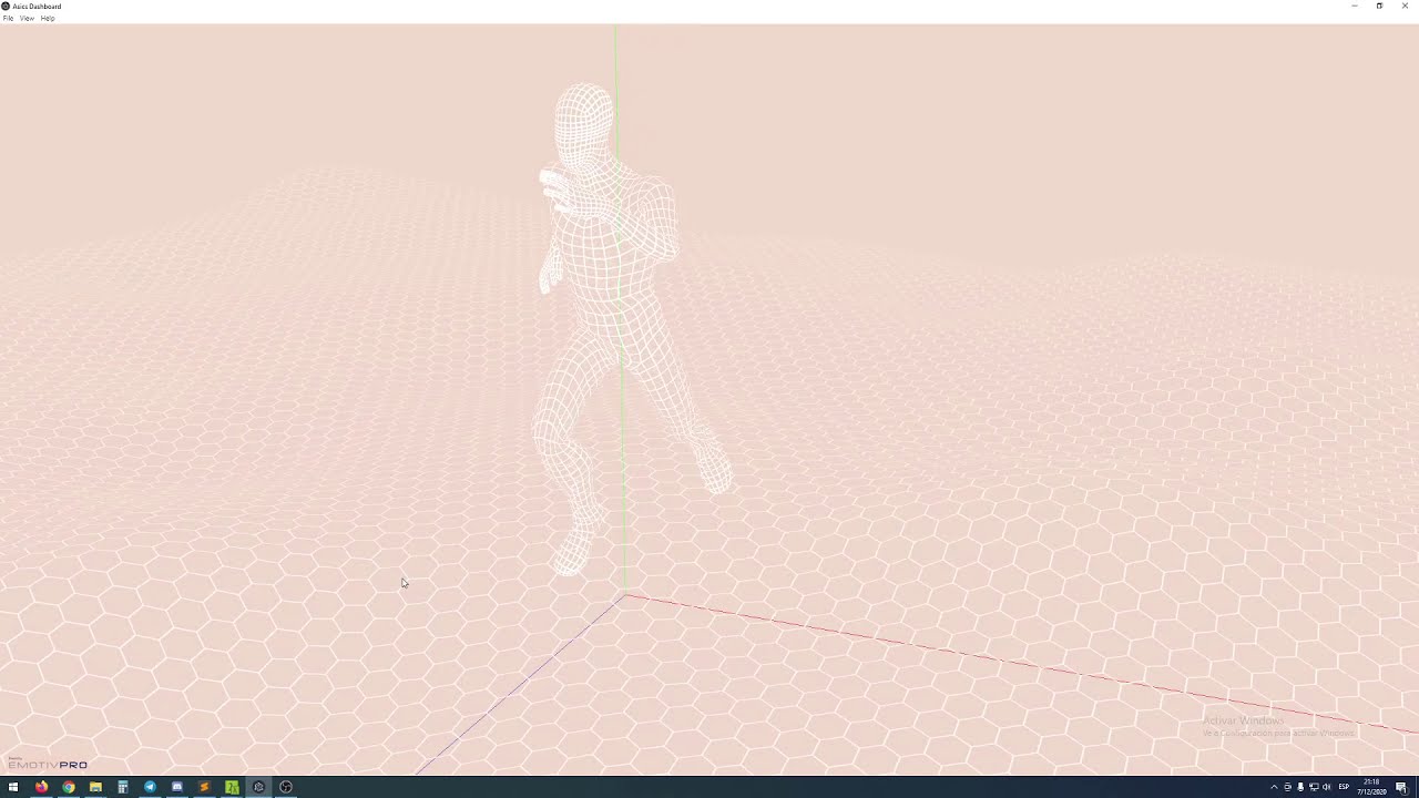 running wireframe man - YouTube