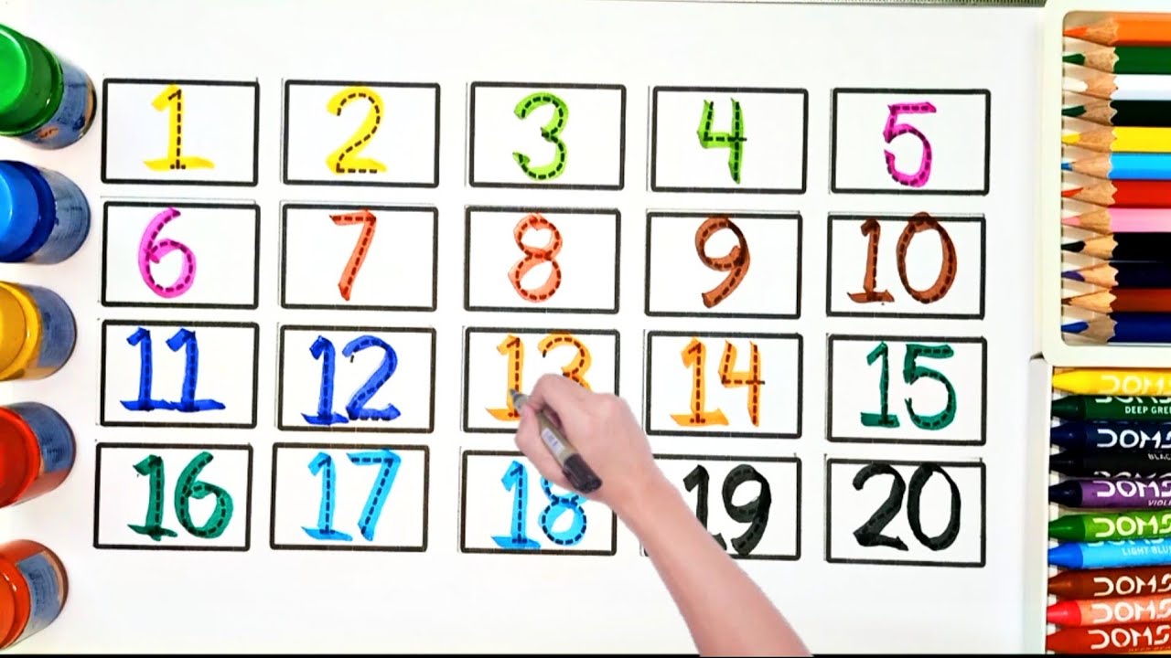 1234 Counting Numbers | Kids counting number | Kids education | ABCD ...