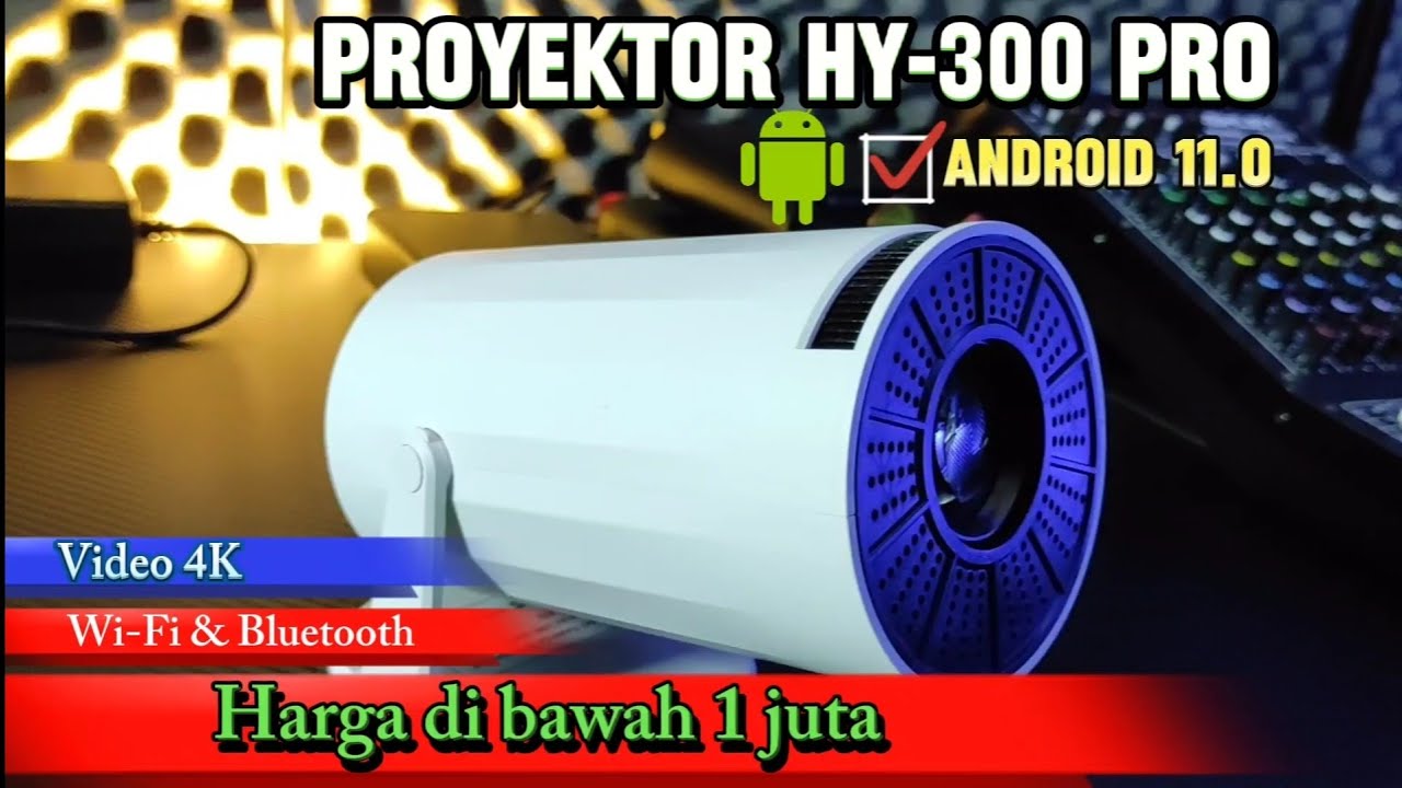 proyektor android xgody hy-300 Pro - YouTube