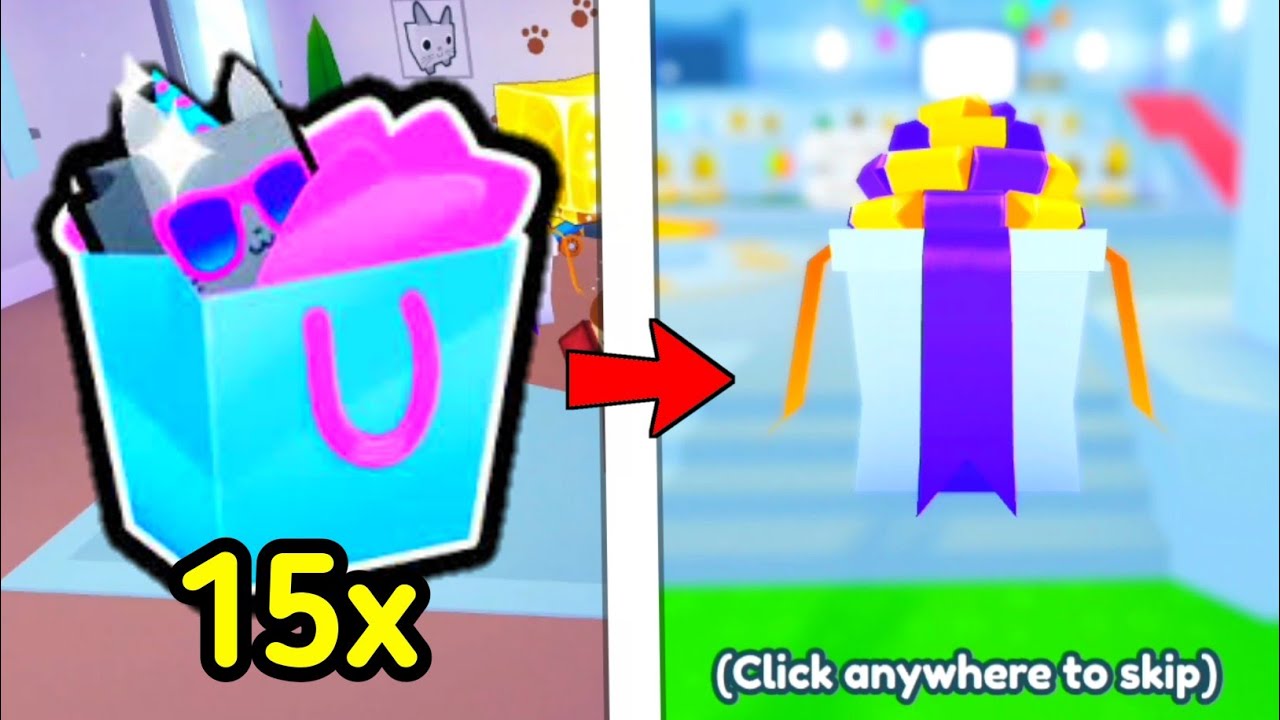 AKU MEMBUKA 15 ANNIVERSARY GIFT & DAPAT HUGE PARTY CAT? - Pet Simulator ...