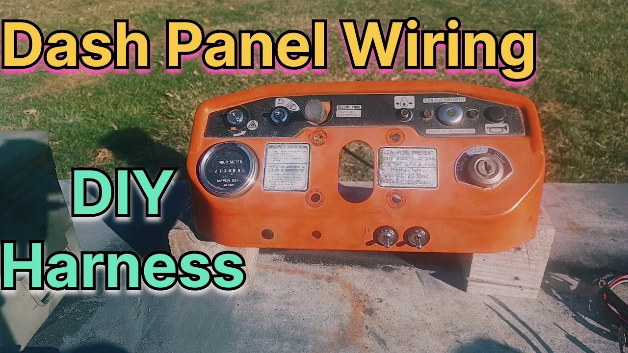 Secrets of Custom Dash Panel Wiring; Kubota B7100 HST-D - YouTube