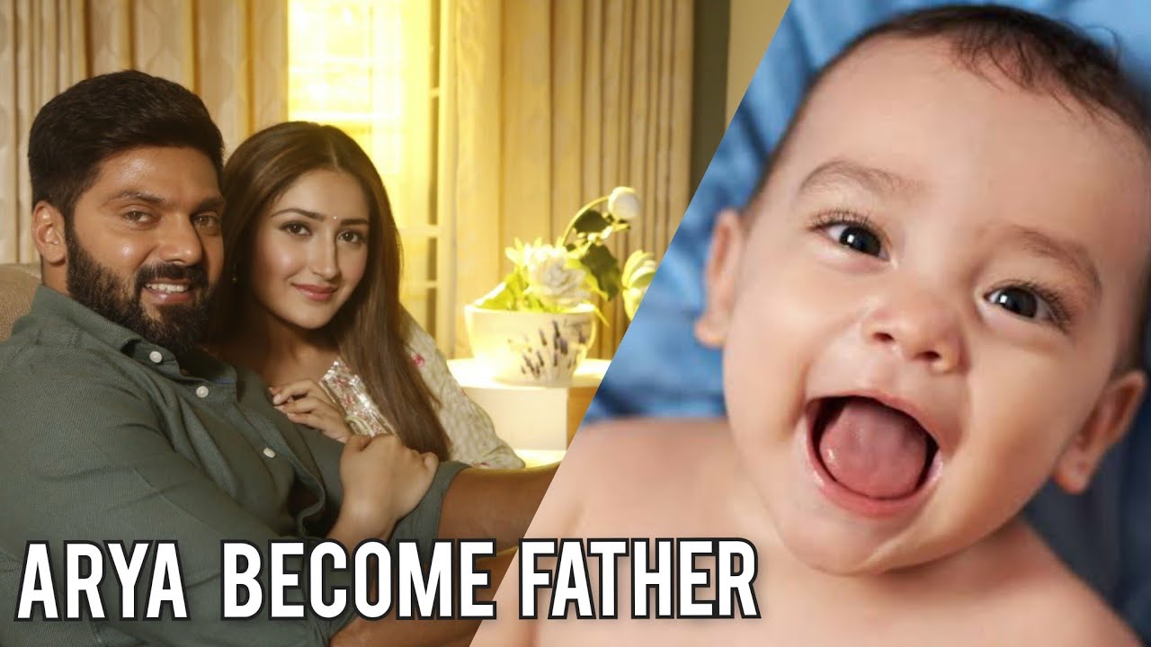 Arya new baby - Vishal Announce Happy news | arya sayesha baby shower ...