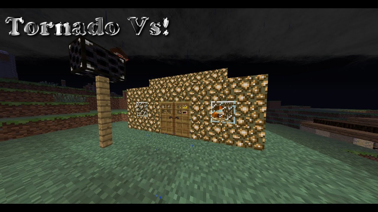 Minecraft Tornado Vs GlowStone House - YouTube