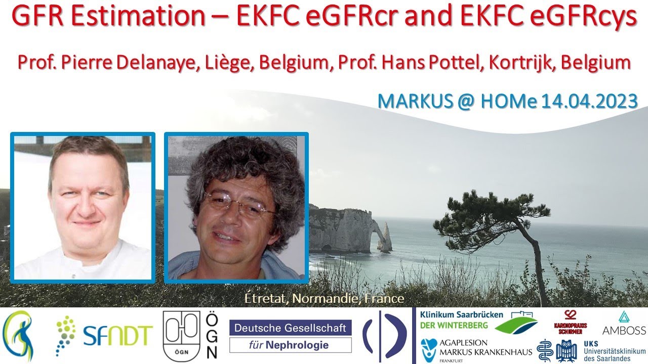 GFR Estimation - EKFC eGFRcr and EKFC eGFRcys - Prof. Pierre Delanaye ...
