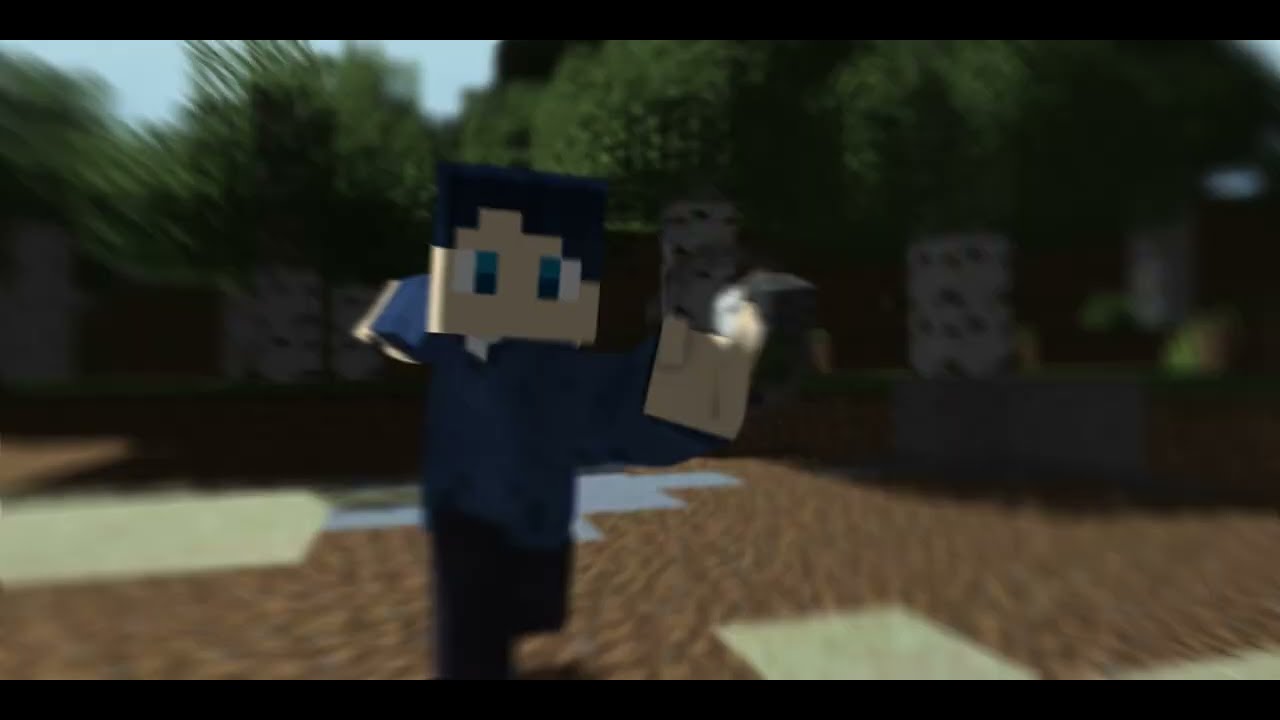 [Mine-imator] Test animation (Yuji triple kick)(also volume warning if ...