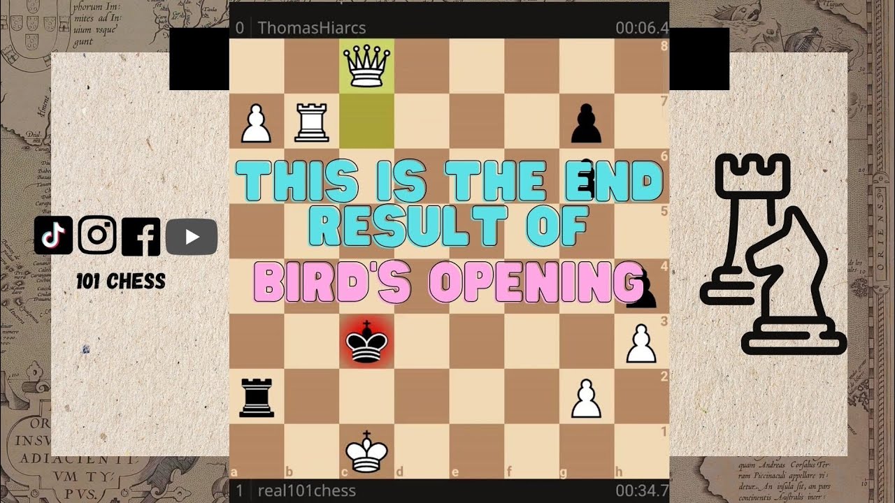 Bird's Opening - 101 Chess - YouTube