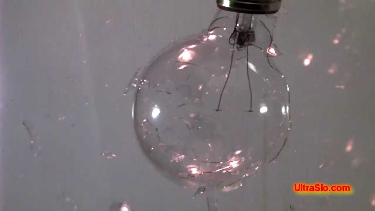UltraSlo Light bulb smashed - YouTube