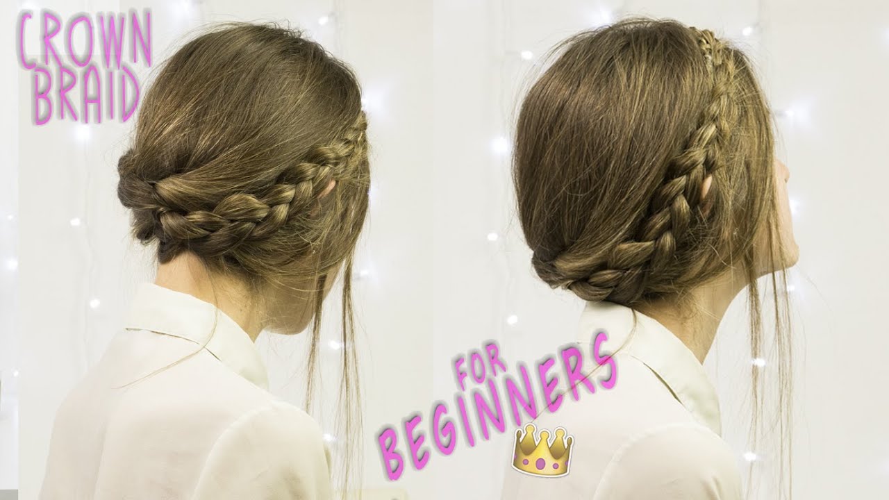 Come fare la Treccia a Corona - tutorial per principianti - YouTube