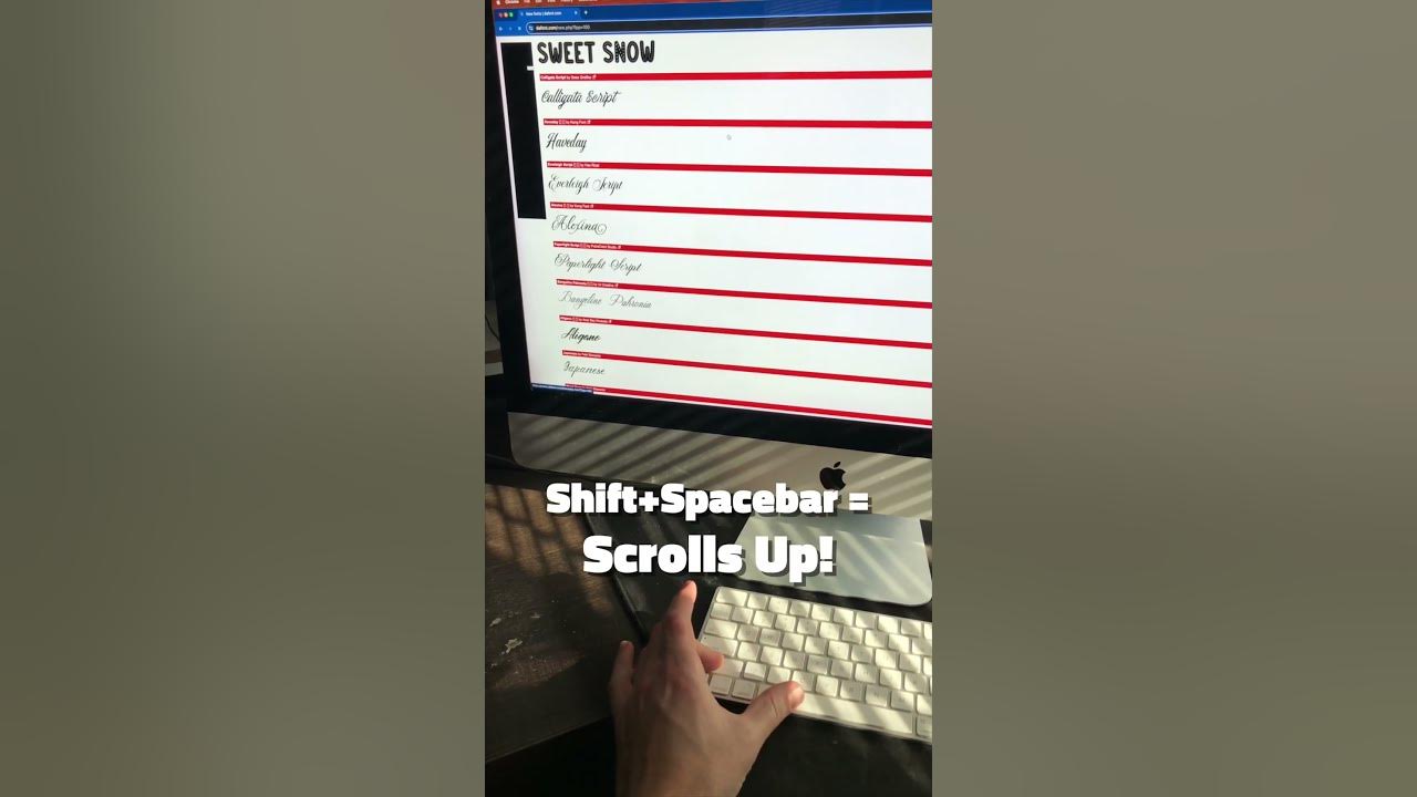Spacebar Scroll! #techtips #tech #computer #chrome - YouTube