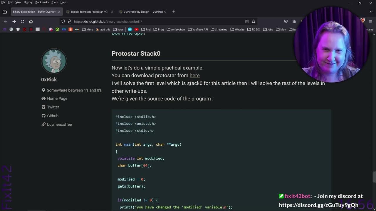 Buffer Overflows 6/ - Learning Hacking @ TryHackMe (2024-08-09) - YouTube