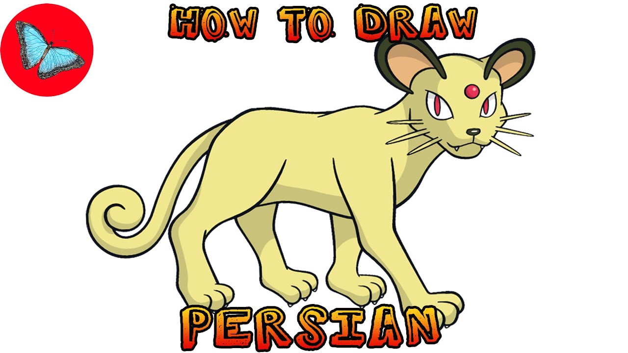 How To Draw Pokemon - Persian | Drawing Animals - YouTube