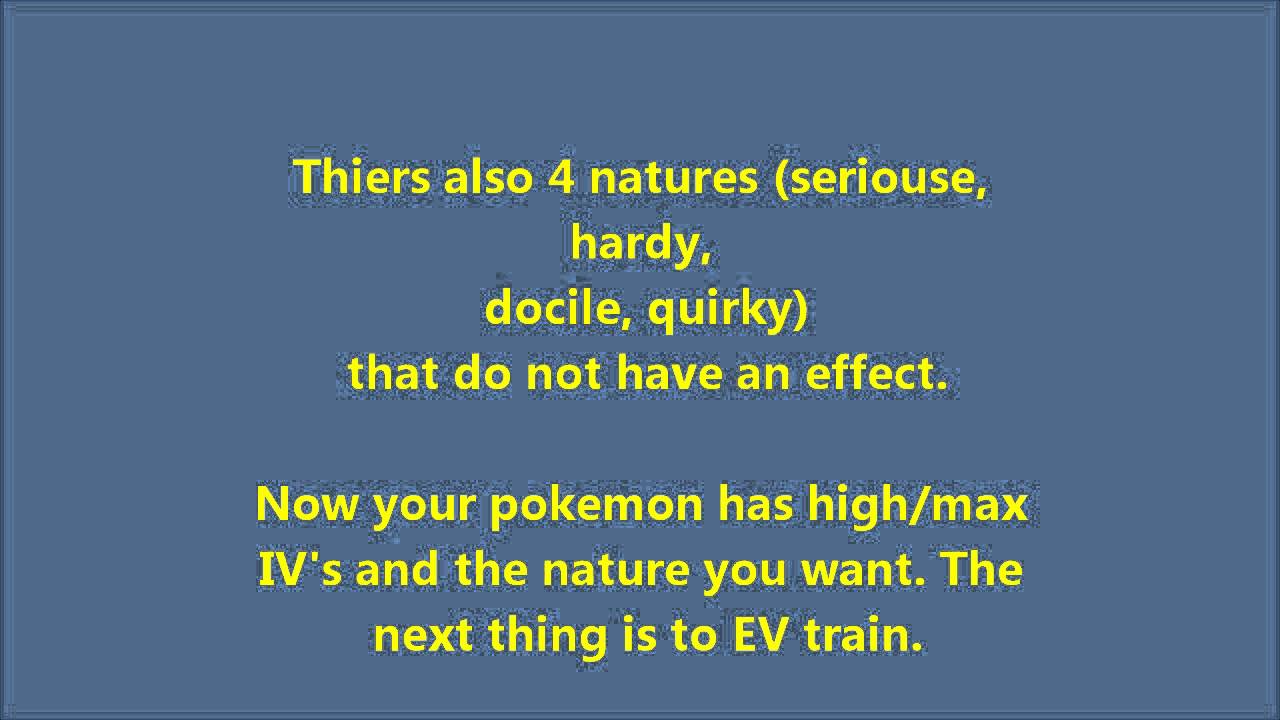Pokemon Full EV Training Guide - YouTube