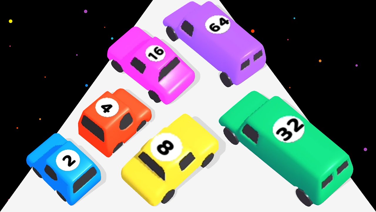 Car Merge 2048 - Merge & Escape (All Levels) - YouTube