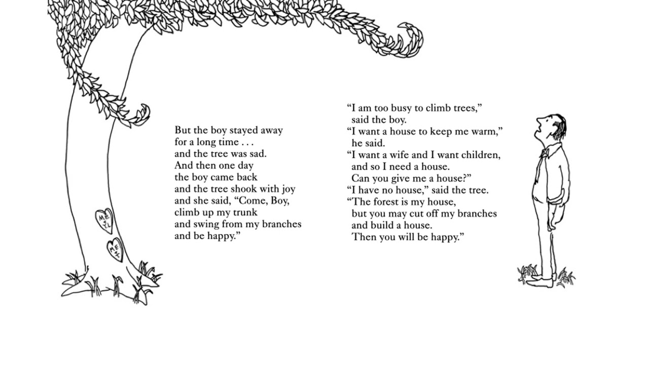 Shel Silverstein Poems The Giving Tree Favorite Poem #1 The Giving