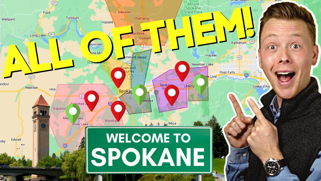 Every Neighborhood in Spokane, WA | Complete Spokane Map Guide - YouTube