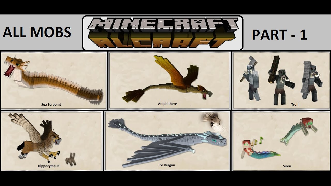 RL Craft All Mobs Part - 1 - YouTube