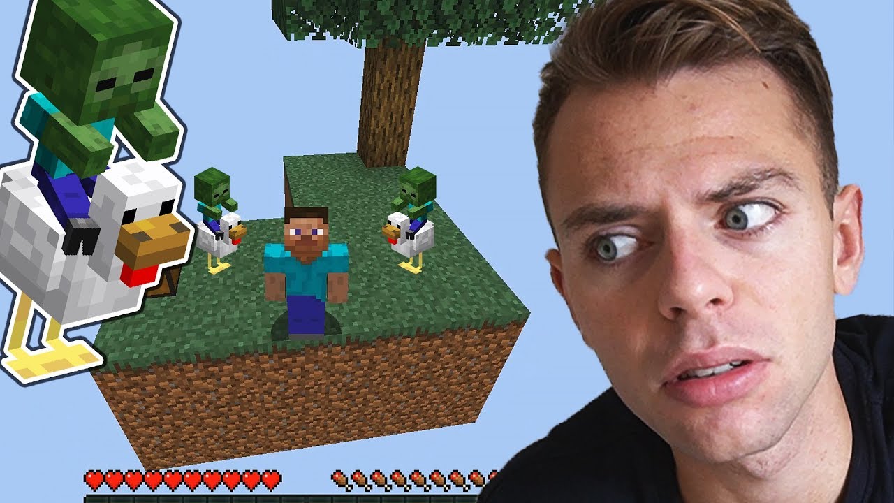 MINECRAFT SKYBLOCK ''EN BABY ZOMBIE PÅ EN KYLLING?'' - YouTube