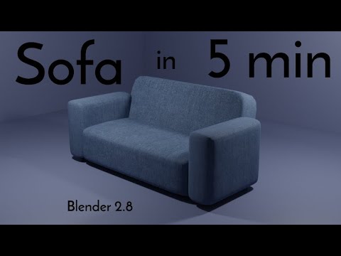How to make a sofa in Blender in 5 minutes. - YouTube