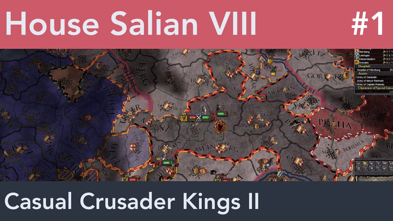 Our Gluttonous Rebel - Crusader Kings II - House Salian - S8 #1 - YouTube