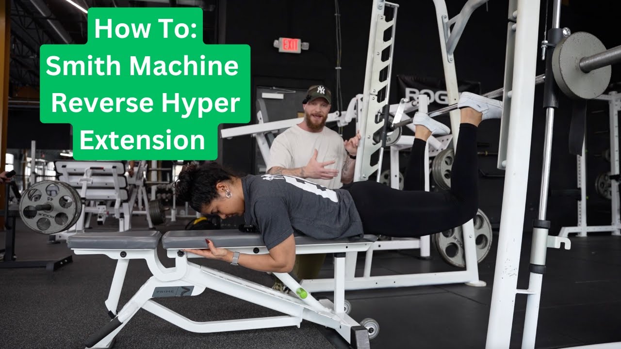 How To: Smith Machine Reverse Hyper Extension - YouTube