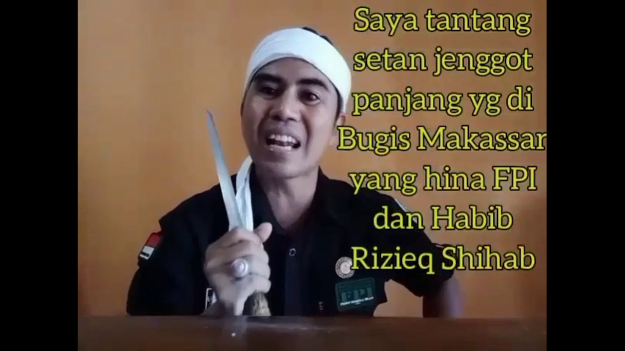 Viralll INI LAH PENANTANG SETAN BELEK MANUSIA LAKNAT OlEH ANGGOTA FPI ...