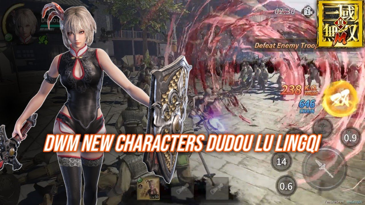 真・三國無双M / Dynasty Warriors M - Dudou Lu Lingqi Gameplay Preview - YouTube