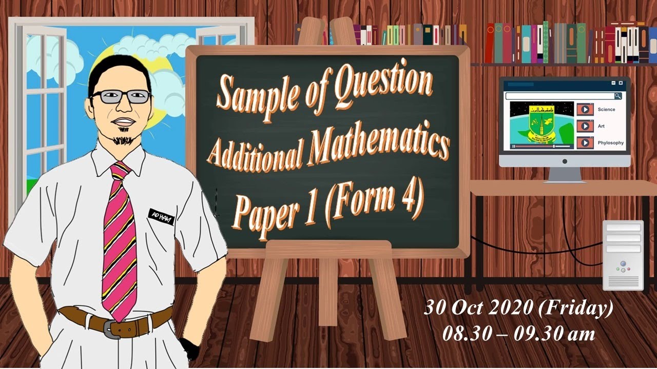 Discussion Question AddMath Paper 1 (Form 4) - YouTube