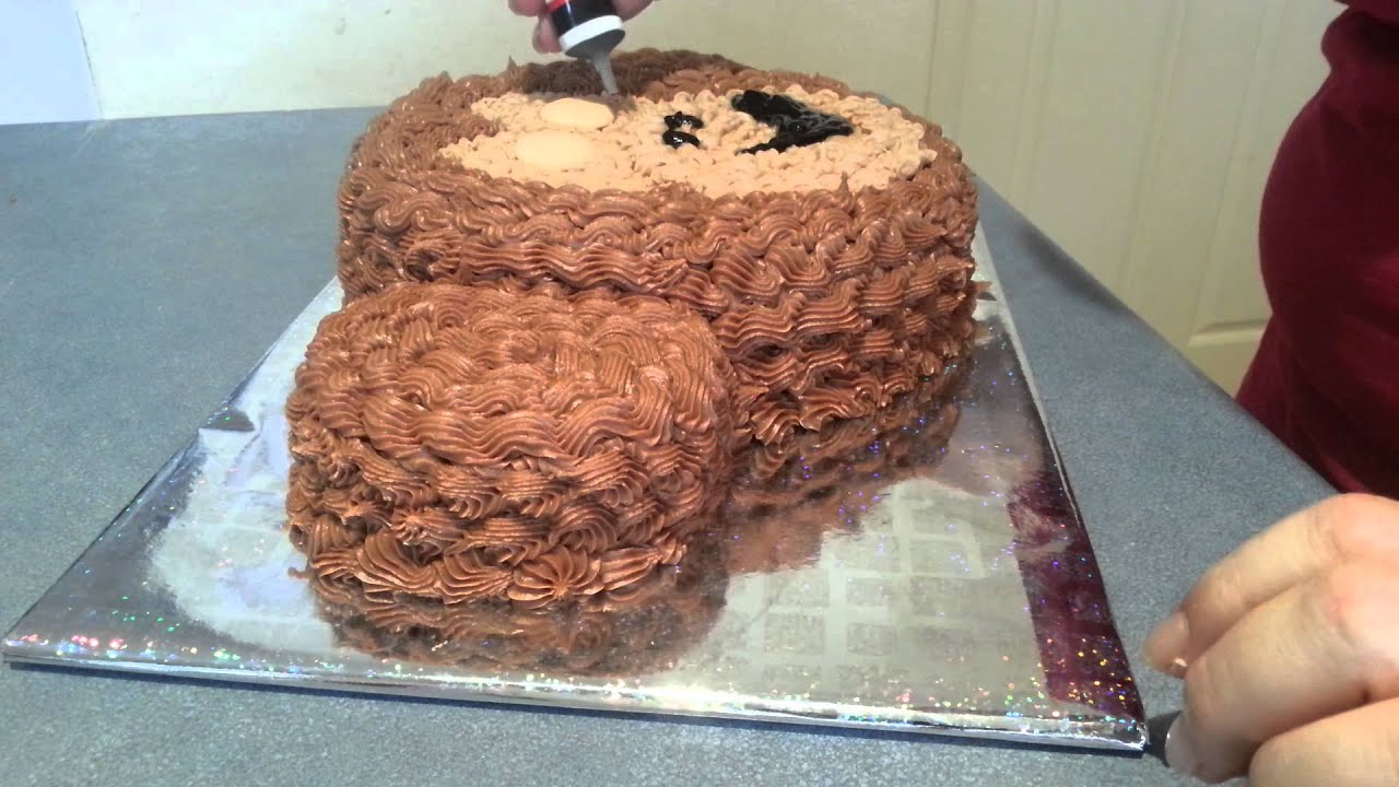 Easy DIY Cake Decor : Monkey face part 2 - YouTube