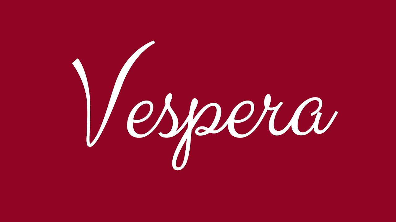 Learn how to Sign the Name Vespera Stylishly in Cursive Writing - YouTube