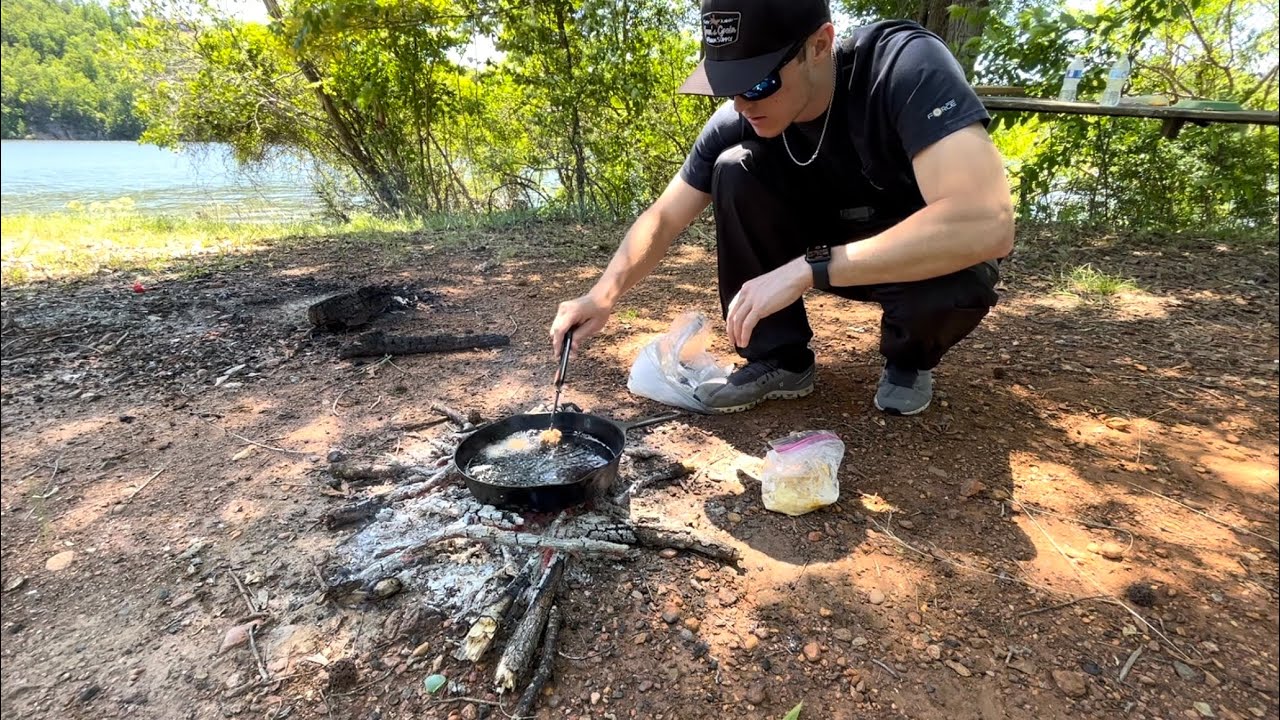 Cooking The FIRST Thing I Catch On A ISLAND!! (Catch Clean Cook) - YouTube