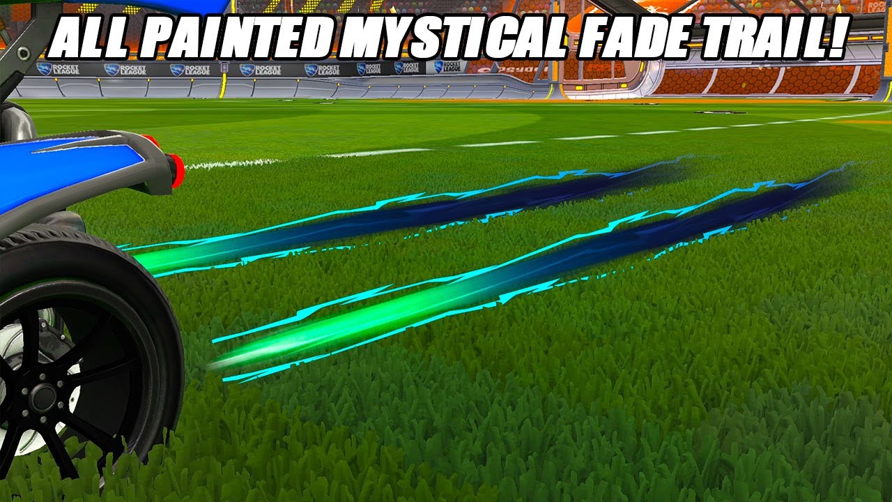 Showcasing All *NEW* Painted "MYSTICAL FADE" Trail - Rocket League ...