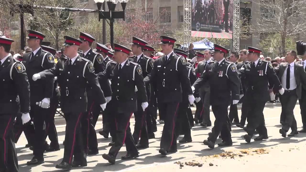 2014 Ontario Police Memorial March Past - YouTube