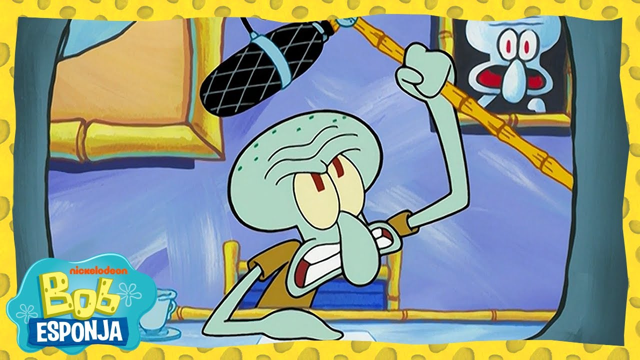 ¡Calamardo se convierte en estrella de TV! | Bob Esponja en Español ...