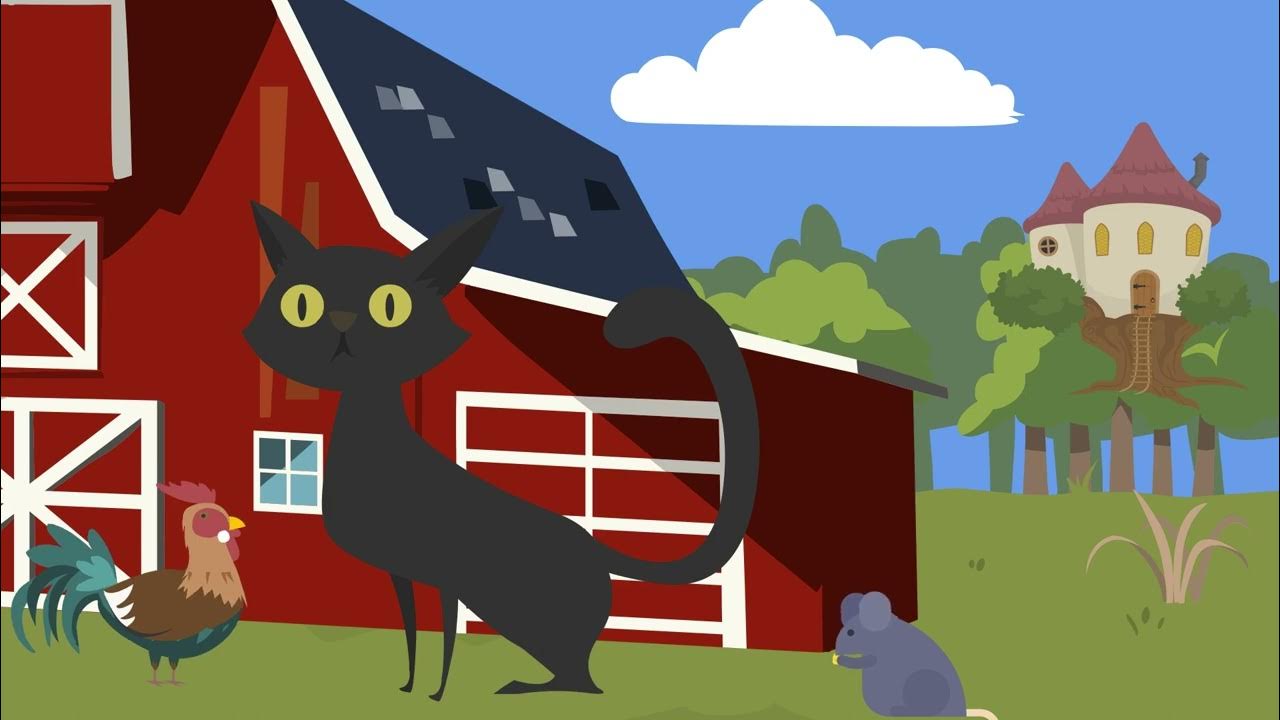 Aesops Fables The Cat, The Rooster, and The Young Mouse - YouTube