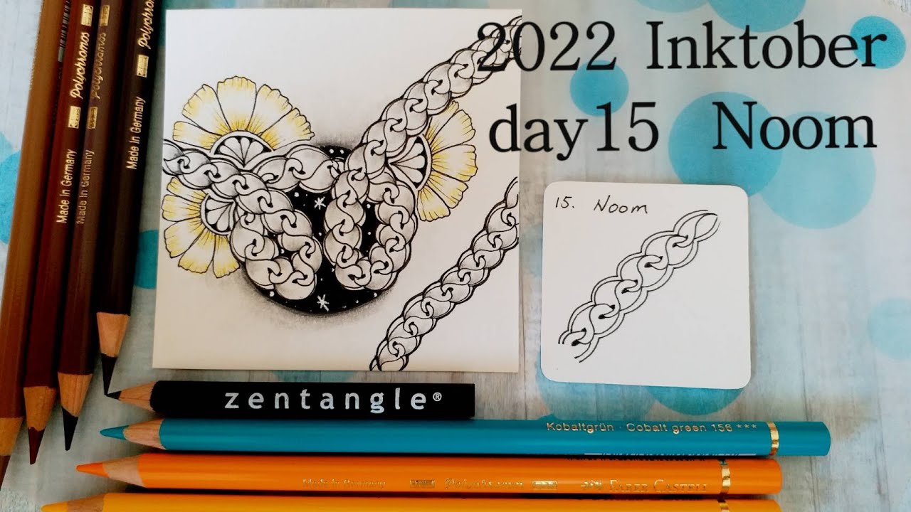 【Zentangle】2022禪繞畫#153||2022 INKTOBER || day15 Noom ~一起跟風來畫畫. 一個月看看跟上幾天 ...