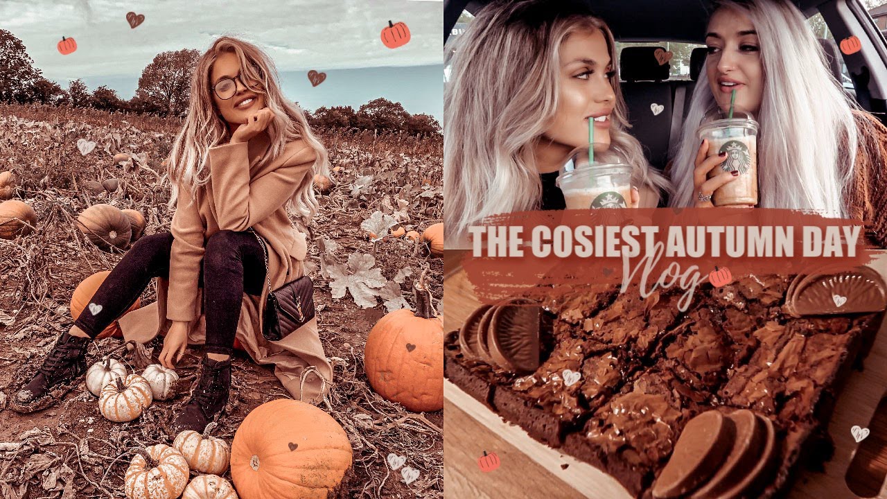 SPEND AN AUTUMN DAY WITH US VLOG! | Pumpkin Picking, Baking + All The ...