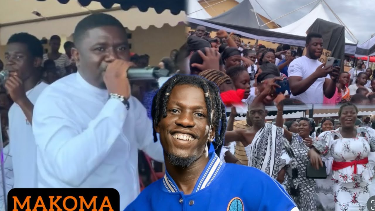 Wow!! Komfo Koleege sings King Paluta song makoma with Tabrikrom band ...