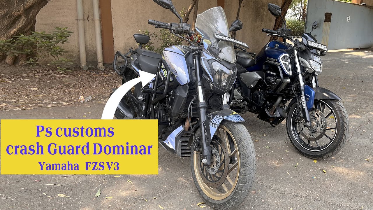 PS CUSTOMS CRASH GUARD FOR DOMINAR 400 & Yamaha FZ25 || CRASH GUARD ...