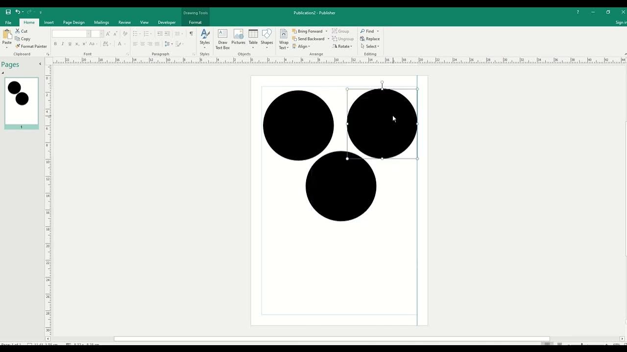 Insert a shape in Publisher - YouTube