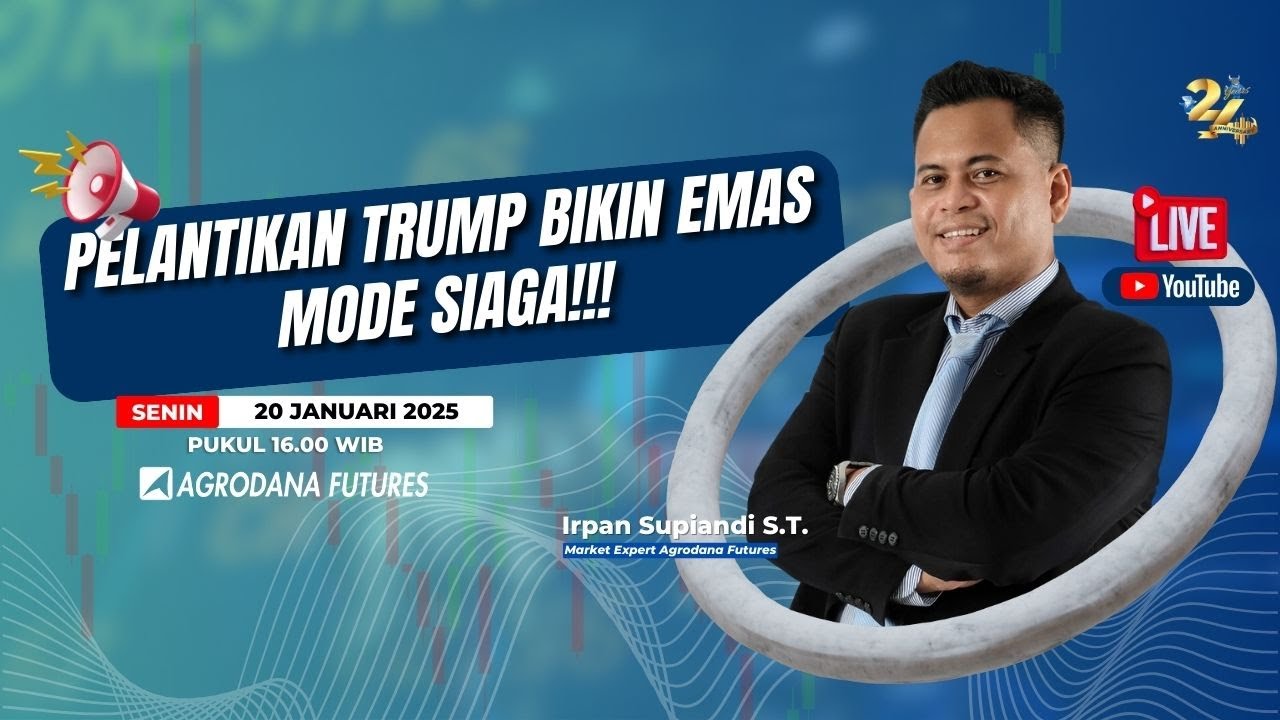 🔴(LIVE) Pelantikan Trump bikin Emas Mode Siaga!!!-Market Outlook 20 ...