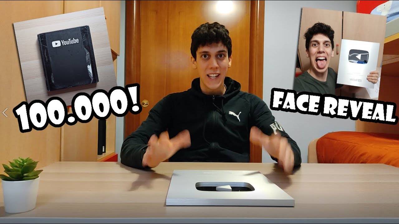 100.000 Silver Button - Unboxing, Face Reveal & Annuncio Canale! (ENG ...
